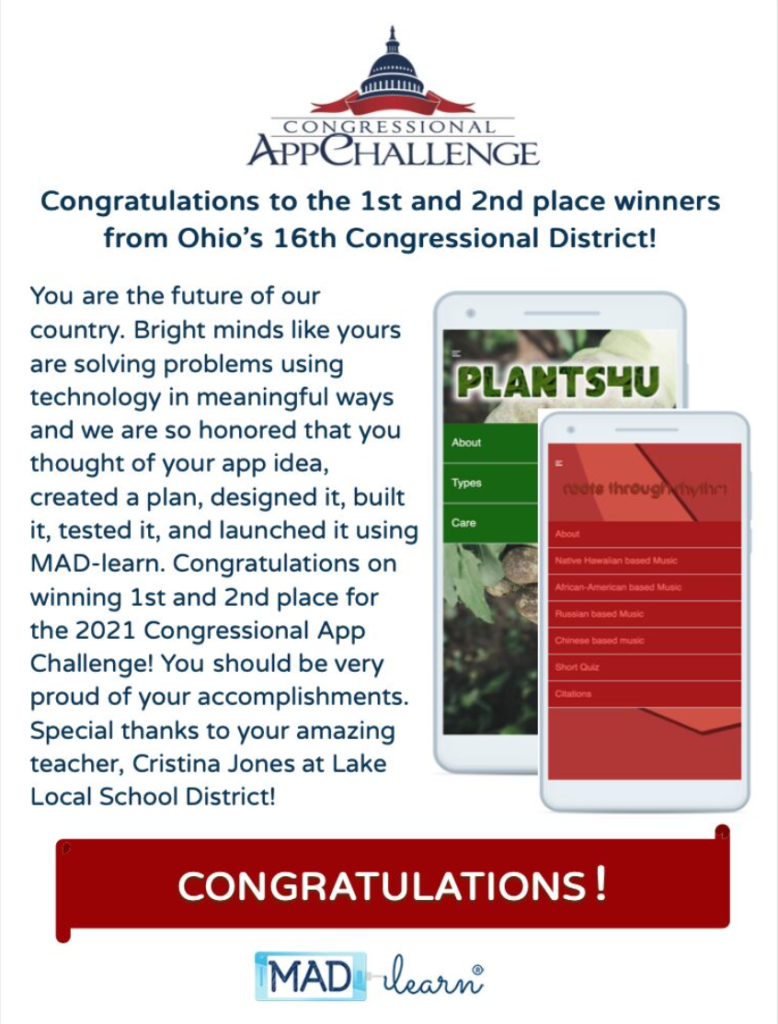 MAD-learn, a proud partner of The Congressional App Challenge - MAD ...