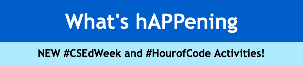 MAD-news for November: New Hour of Code activities for #CSEdWeek - MAD ...